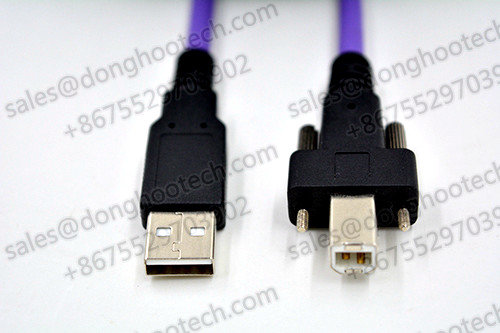 USB 2.0 Locking Cable Hi Speed A to B Printer Port Device Cables