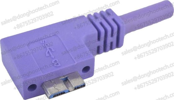 USB 3.0 A Male to Micro B Left Angled 90 Degree Cable With Locking Screws for USB Camera and Device 15fts 5M