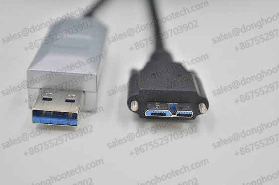 USB3.0 Hybrid Active Fiber Optic Cable Type A Plug to micro B after  50mm Bending Radius Repeated Bending Performance Fatigue Test 7 Million Times