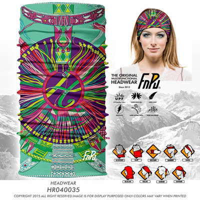Coolmax Full 3d Printing UV filter Multifunctional Women/Men Cycling fishing Headband Stretch Headwear Neck Multi Scarf supplier