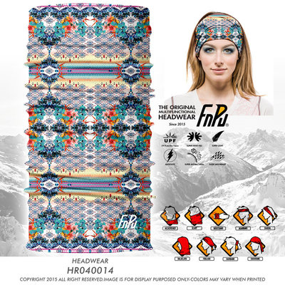 Coolmax Full 3d Printing UV filter Multifunctional Women/Men Cycling fishing Headband Stretch Headwear Neck Multi Scarf supplier