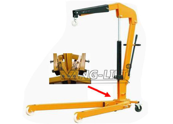 Foldable Heavy Duty Hydraulic Vacuum Lifting Equipment Yellow CE
