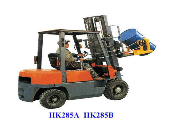 365kg - 680kg  Forklift Drum Grabber , Steel And Plastic Drum Lifter