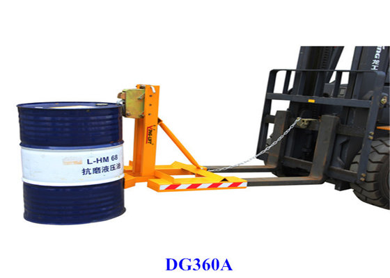 Detachable Frame Welded Steel Forklift Drum Grabber / Barrel  Grab
