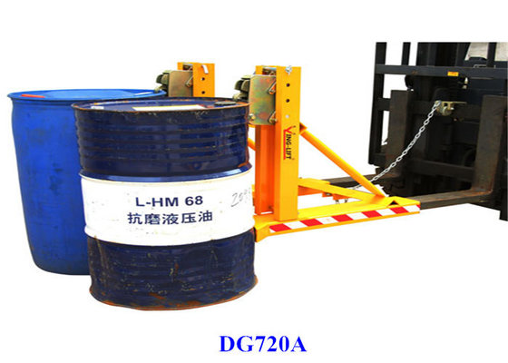 Detachable Frame Welded Steel Forklift Drum Grabber / Barrel  Grab