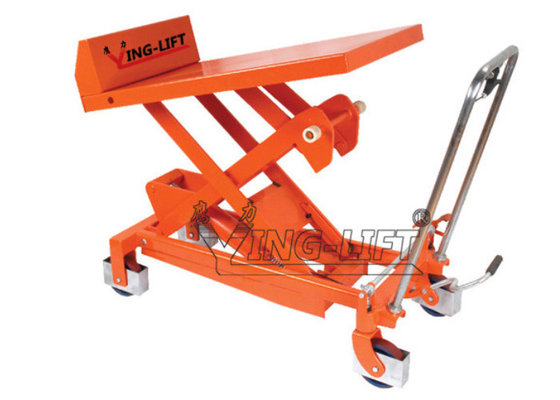 Safety Hand - hydraulic Tilting &amp; Lifting Table Equipment with Two Brakes