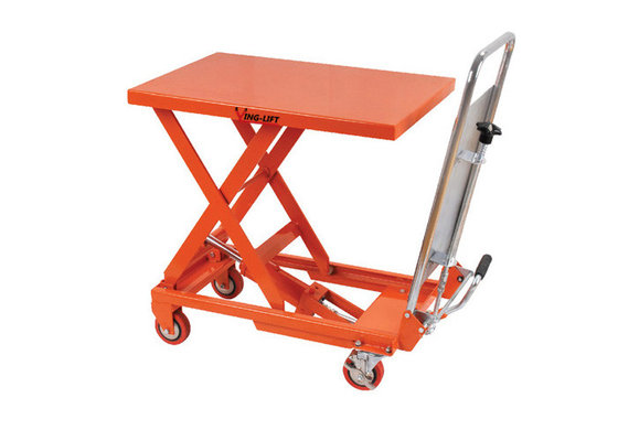 Steel Foldable Handle Lifting Table Equipment  , Small Scissor Lift Table