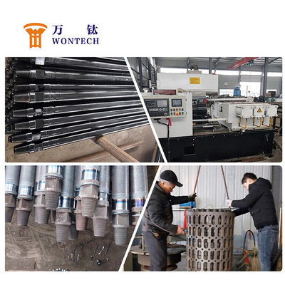 High Flatness DTH Drill Pipe For Deep Well Drilling 127mm/152mm Corrosion Resistance