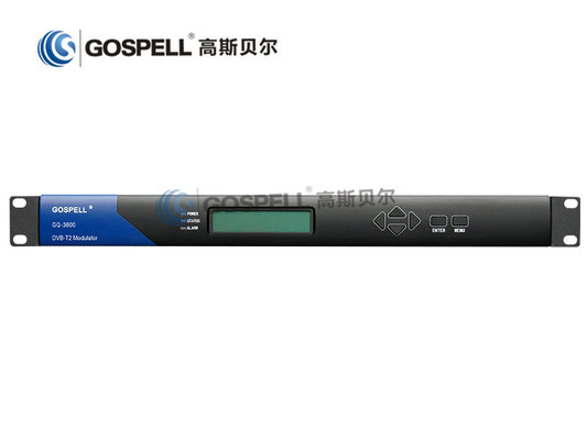Single Channel DTV Modulator DVB-T2 QPSK Modulator Dual Redundant ASI Gigabit IP