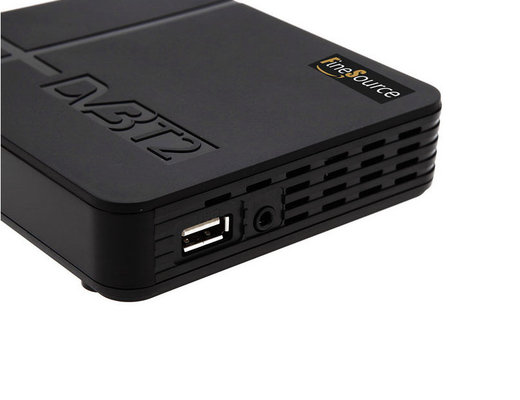Full HD 1080P DVB-T2 Digital Terrestrial Receiver Set-top Box w/ RCA / USB / HDMI / PVR - Black