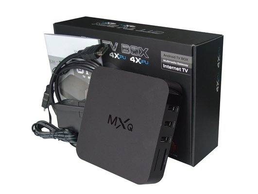 MXQ Android Smart TV Box Amlogic S805 Quad Core Android4.4 Support 3D WIFI Lan Miracast Airplay
