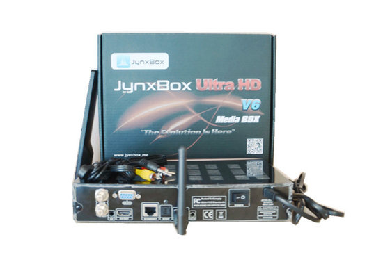 Wifi / ATSCDVB S2 Digital Satellite Receiver JynxBox Ultra HD V6 With JB200 Module