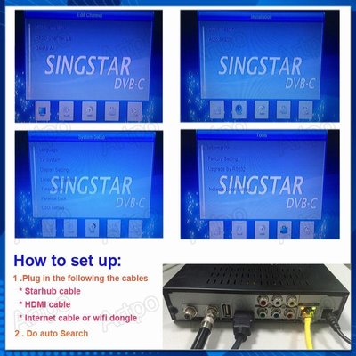 Remote Control DVB-C Digital Cable Receiver Nagra3 BOX SINGSTAR TV + Watch BPL