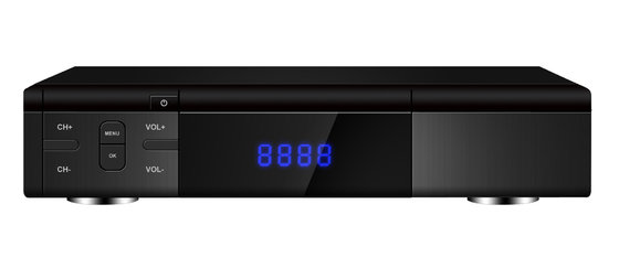 OEM DVB-S2 and DVB-T2 Combo Digital Receiver Support MPEG4 AVC H.264 Coanxial HDMI CVBS EPG