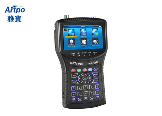 Satlink WS-6979 DVB-S2 &amp; DVB-T2 Combo Digital Satellite Finder Meter 3.5&quot;  Terrestrial Siganl Finder
