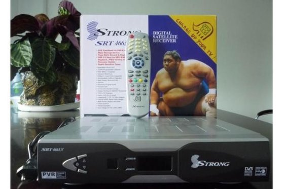 FTA DVB-S Satellite receiver strong 4663X ALI3329 Tv Box with 260MM metal case