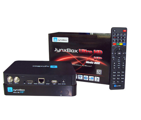Jynxbox V5+ Twin Tuner ATSC Digital Receiver 8 QPSK Satellite Receivers with IR / LAN / JB200