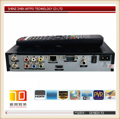 PVR / HDMI / WIFI / CA / Lan DVB S2 Digital Satellite Receiver Skybox F3 Internet TV Box