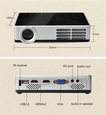 Full HD Wireless Home Cinema Android Smart Projector Protable MINI DLP Digital 3D Android Proyector