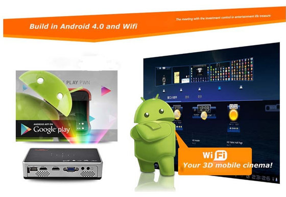 Full HD Wireless Home Cinema Android Smart Projector Protable MINI DLP Digital 3D Android Proyector