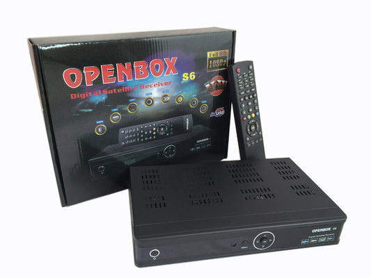 H.264 AVC 1080P DVB S2 Digital Satellite Receiver Openbox S6 Biss ALI3510E Chipest MPEG5 Black Set Top Box