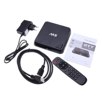 Android M5 Amlogic S805 Quad Core XBMC TV Box Android 4.4 OS H.265 RJ45
