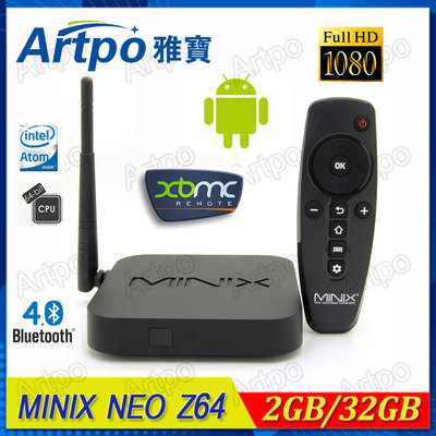 MINIX NEO Z64 Android4.4 Intel Atom TV BOX Z3735F Quad Core 2G/32G 1080P