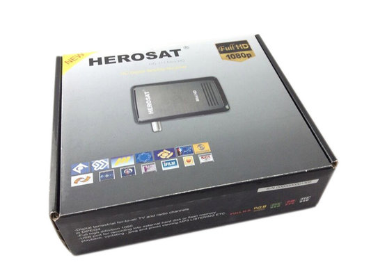 Mini HD PowerVu DVB S2 Receiver Sunplus1506G FTA Decoder w/ IKS / AV / HDMI / USB / IR / WIFI / MPEG4 - Plastic