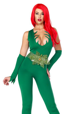 Toxic Temptress Sexy Villain Costume Wholesale with Size S to XXL Available
