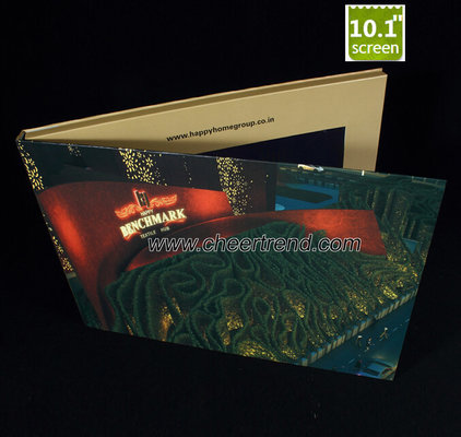 2017 Fashional customized wedding invitation 10'' inch video brochure