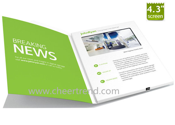 2017 Hot Promotional 4.3 inch video brochure / best advertising products