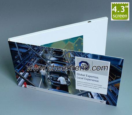 Factory favorable price 4.3 inches TFT LCD video brochure,video greeting card