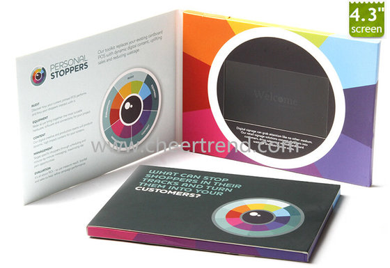 Hot selling 4.3'' lcd video player brochure card,video card for promotion