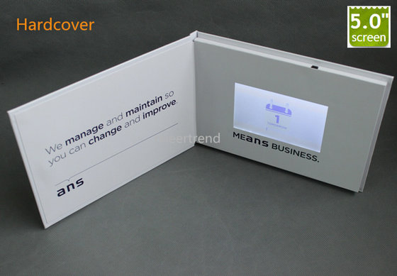 2017 newest promotional 5 inches gift lcd video greeting cards/video brochure card