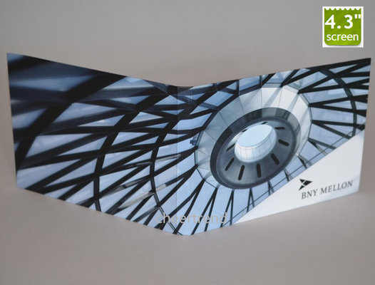 Bespoke 4.3'' lcd video player brochure card,video card for promotion