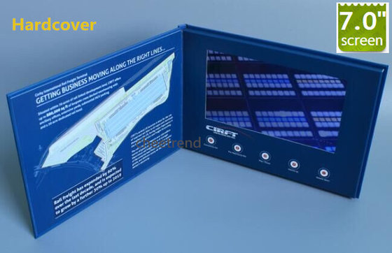 Innovation 7 inch hardcover video brochure,video book,video card for invitation,advertising or promotion