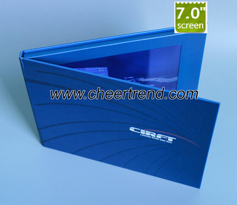 Whosale price A5 size 7 inch video brochure card with 256Mb to 16GB memory options