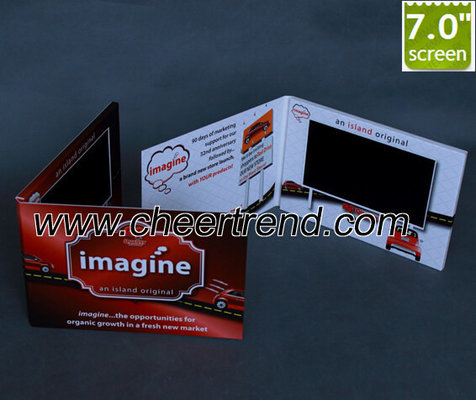 Factory Customized 2.4",2.8", 4.3" , 5", 7", 10" digital video greeting card / advertising video brochure