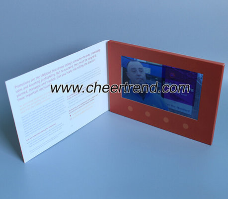 2017 popular A5 size 7 inch LCD tft video module for greeting brochure card with 1GB memory