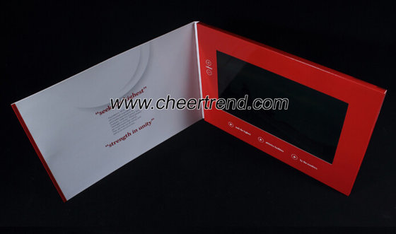 High resolution Hardcover 10 inch lcd video greeting card, video book, video brochure for advertising,marketing