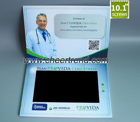 Inovation A4 size 10 inch LCD Color Screen Video Brochures Card for advertising media book