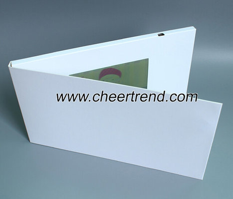 2017 Custom blank white 4.3 inch tft screen invitation video brochure/ lcd video greeting card