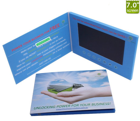 Full color print design 4.3'' 5'' 7 inch digital video brochure with Factory cheapest price for promotion