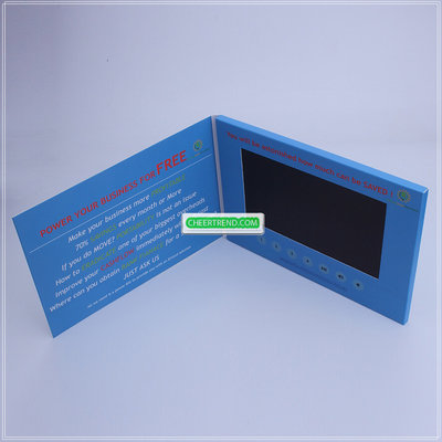 Full color print design 4.3'' 5'' 7 inch digital video brochure with Factory cheapest price for promotion