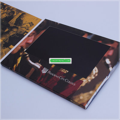 2017 New arrvial 7 "inch A5 size promotional video lcd video brochure for invitation