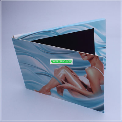 2017 Hot Sexy Advertising 7 inch lcd video brochure / video greeting card / video book with 1GB memory