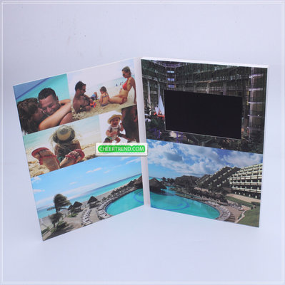 2017 Hot Sexy Portrait design 4.3 inch CMYK  printing 128M lcd screen video brochure card for gifts