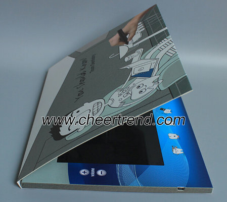 Touch screen 10 inch Video Brochure / Video Greeting Card / Video Book for gift