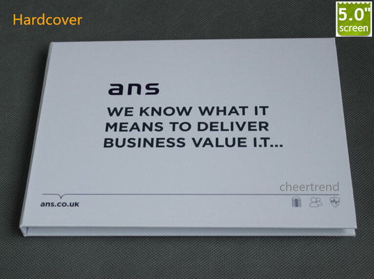 Handmade Business Gift 5 inch LCD Player Video Marketing Brochure Greeting Card in Print