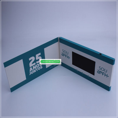 Beautiful Customized 4.3 inch TFT LCD Soft Cover Video Brochure/Video Booklet/Video Greeting Card